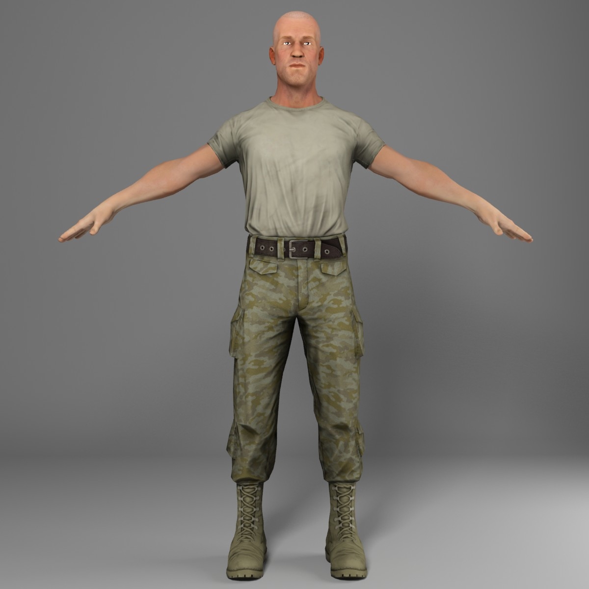 3d model soldier mercenary settings