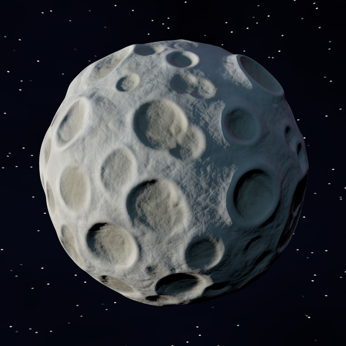 stylized cartoon moon 3ds