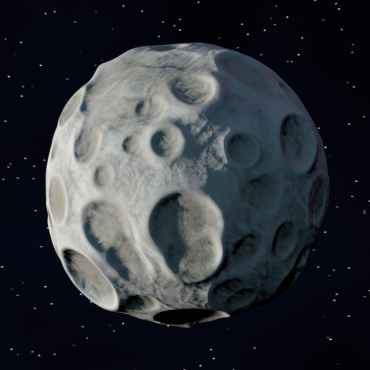 stylized cartoon moon 3ds