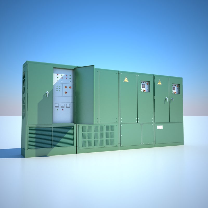 electric cabinets 3d model