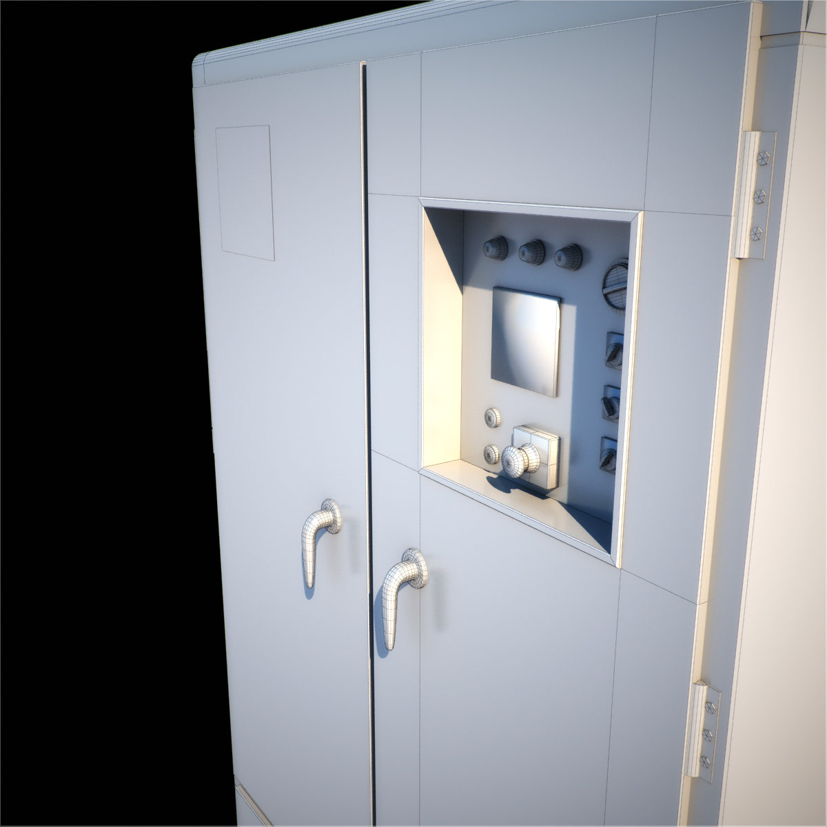 electric cabinets 3d model