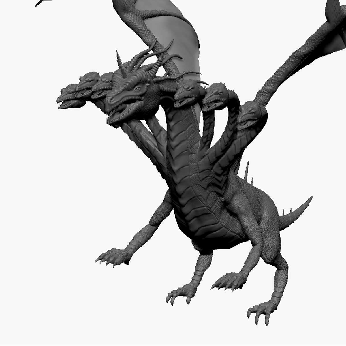 modèle 3D de Dragon à sept têtes - TurboSquid 724636