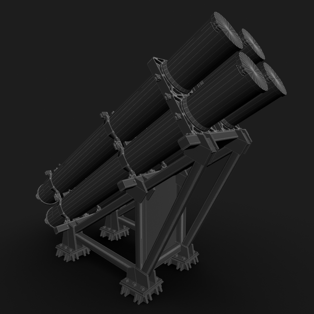harpoon launcher mk 141 3d model