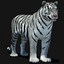 3d model tiger color rigging animation