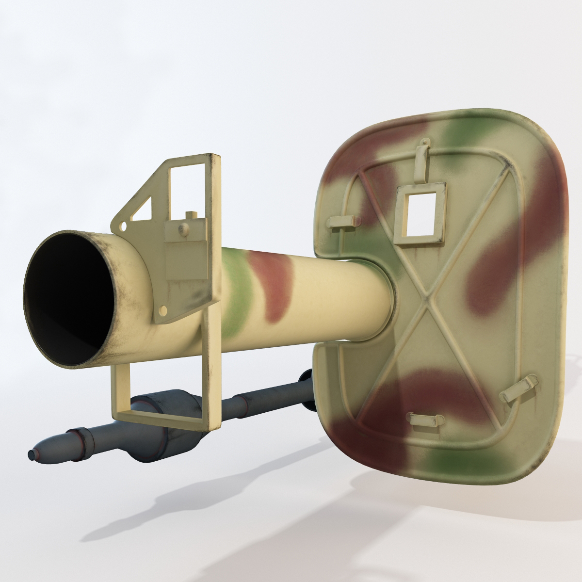 panzerschreck 54 rocket launcher 3d c4d