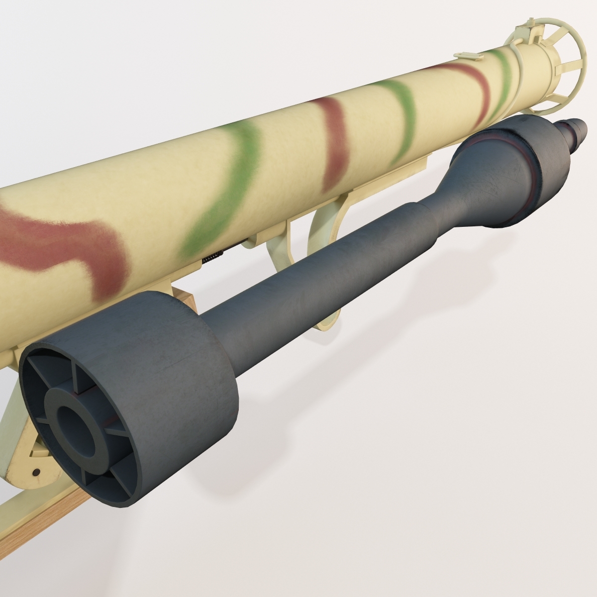 panzerschreck 54 rocket launcher 3d c4d