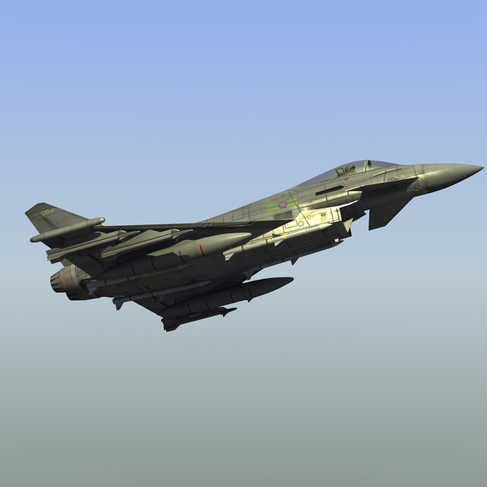 typhoon fgr4 fighter raf 3d 3ds