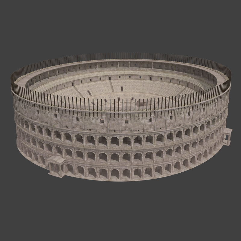 colosseum velarium arena 3d model