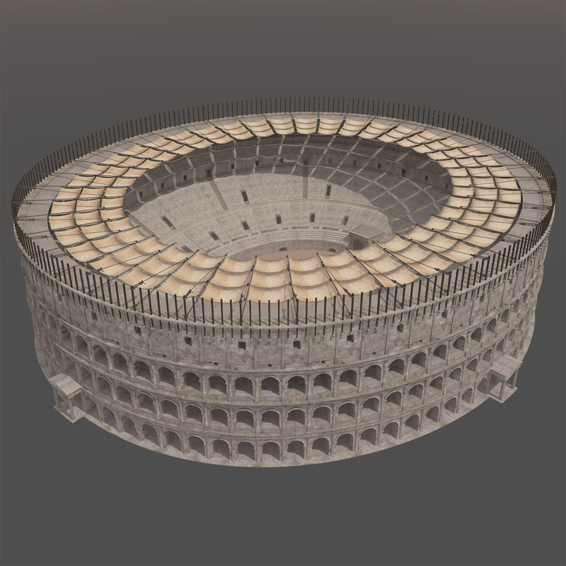 colosseum velarium arena 3d model