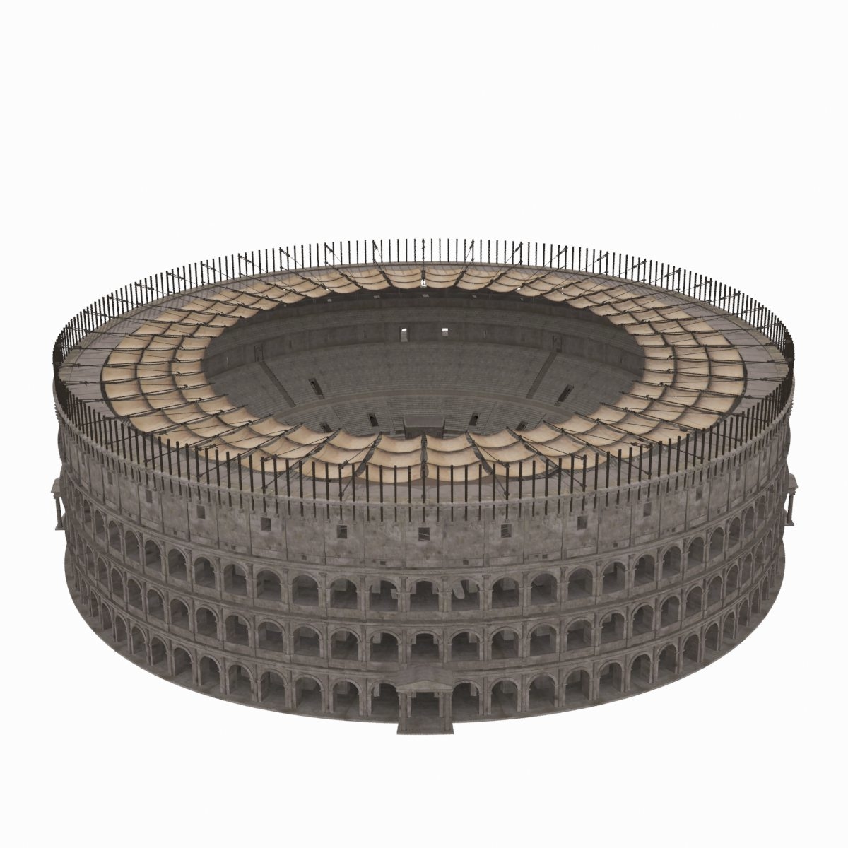 colosseum velarium arena 3d model