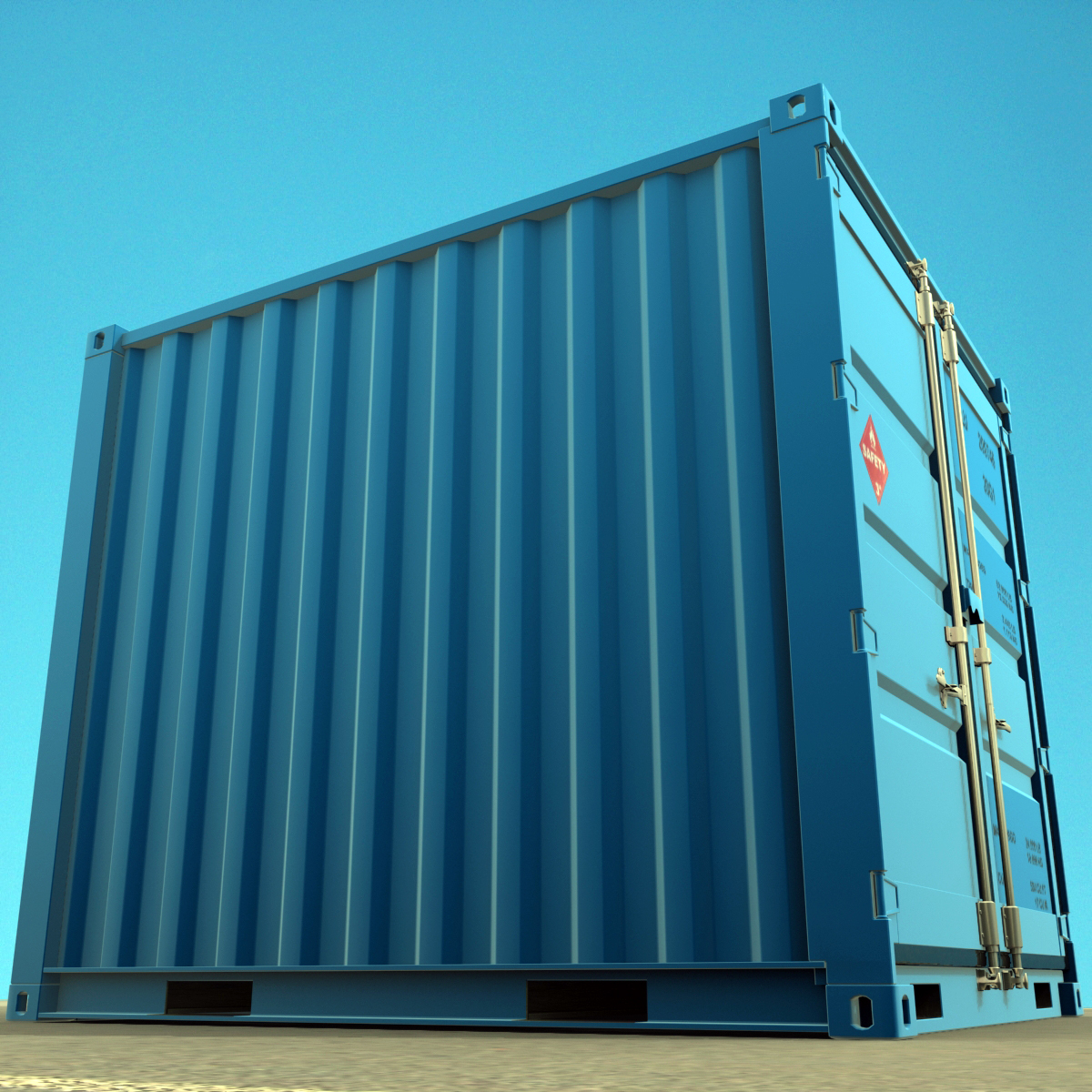 iso 10 shipping container 3d max