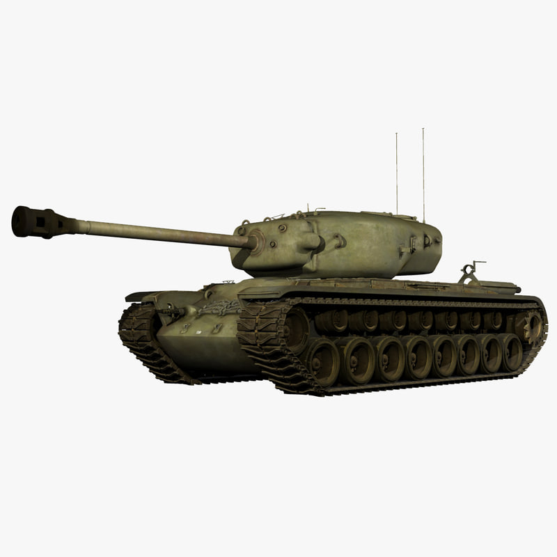 united states t29 heavy tank 3d x