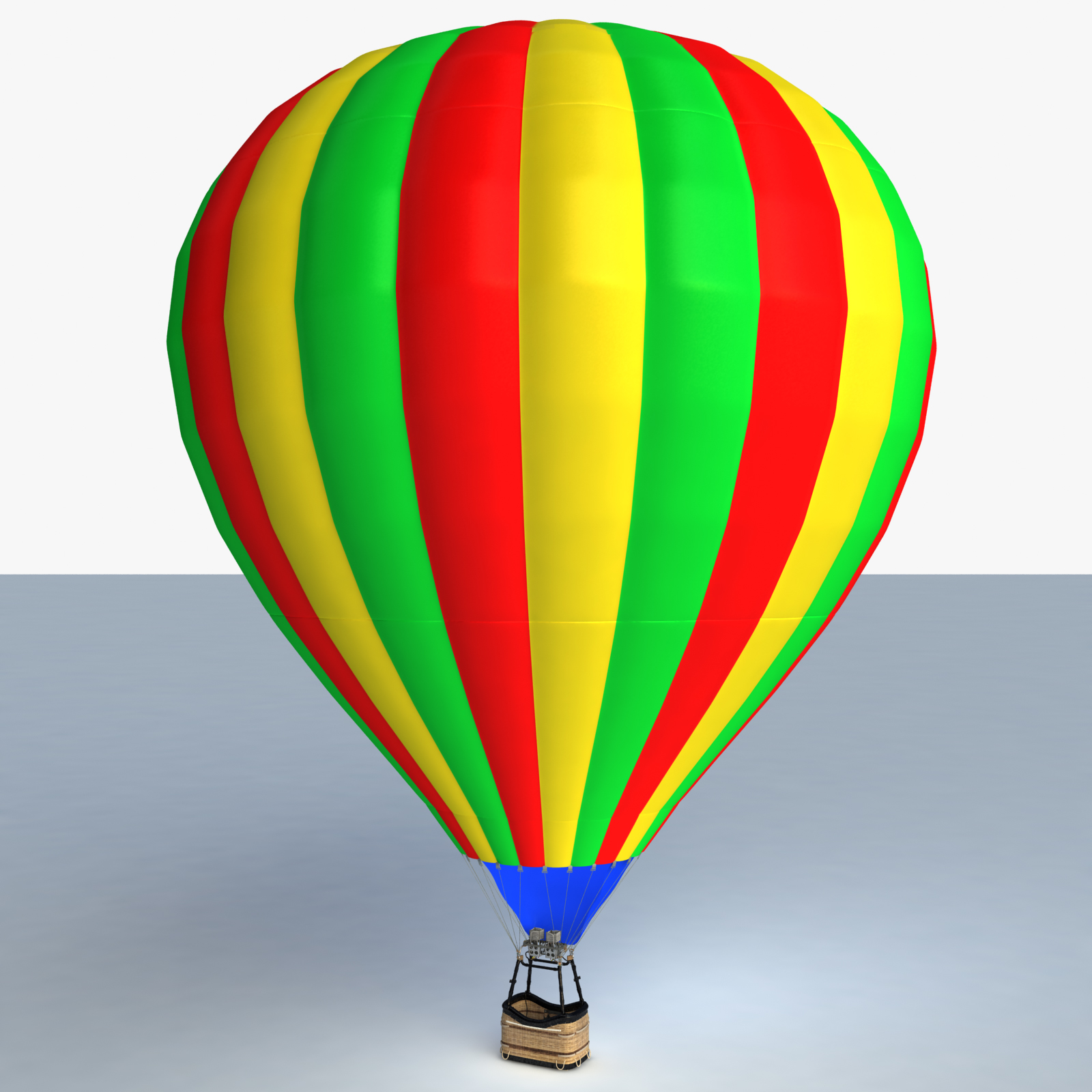 3d balloon basket model