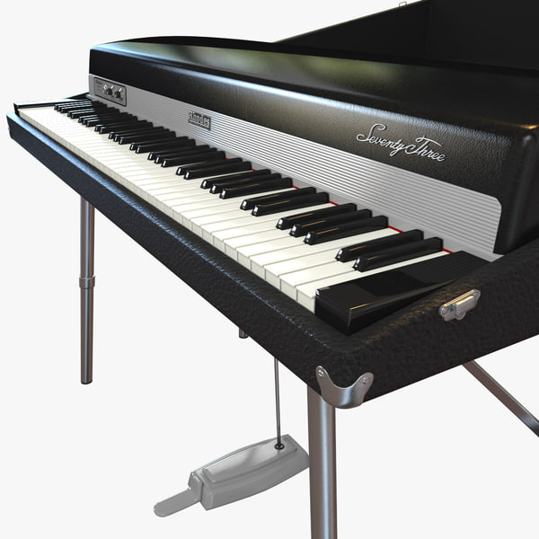 fender rhodes 73 piano 3d model