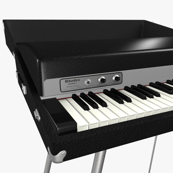 fender rhodes 73 piano 3d model