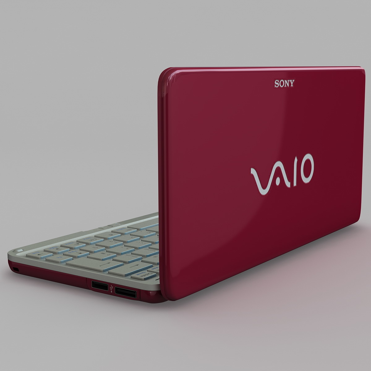 3d red sony vaio p model