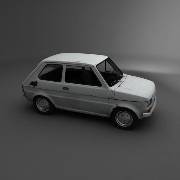 3d fiat 126 model