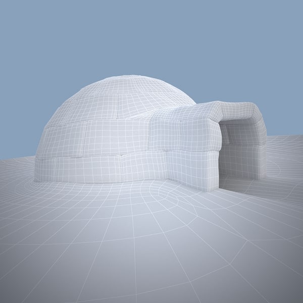3d model igloo
