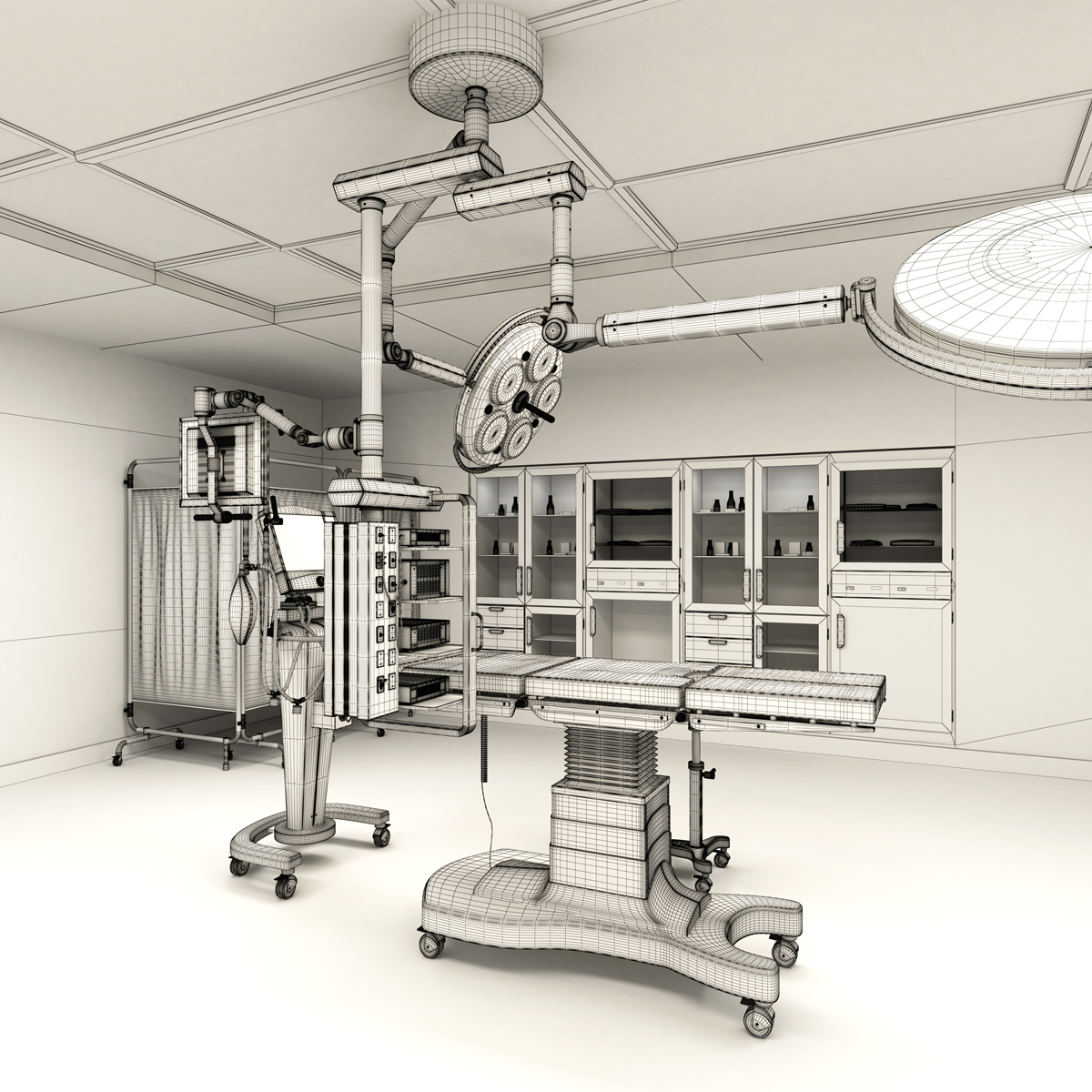 surgery room 3d model