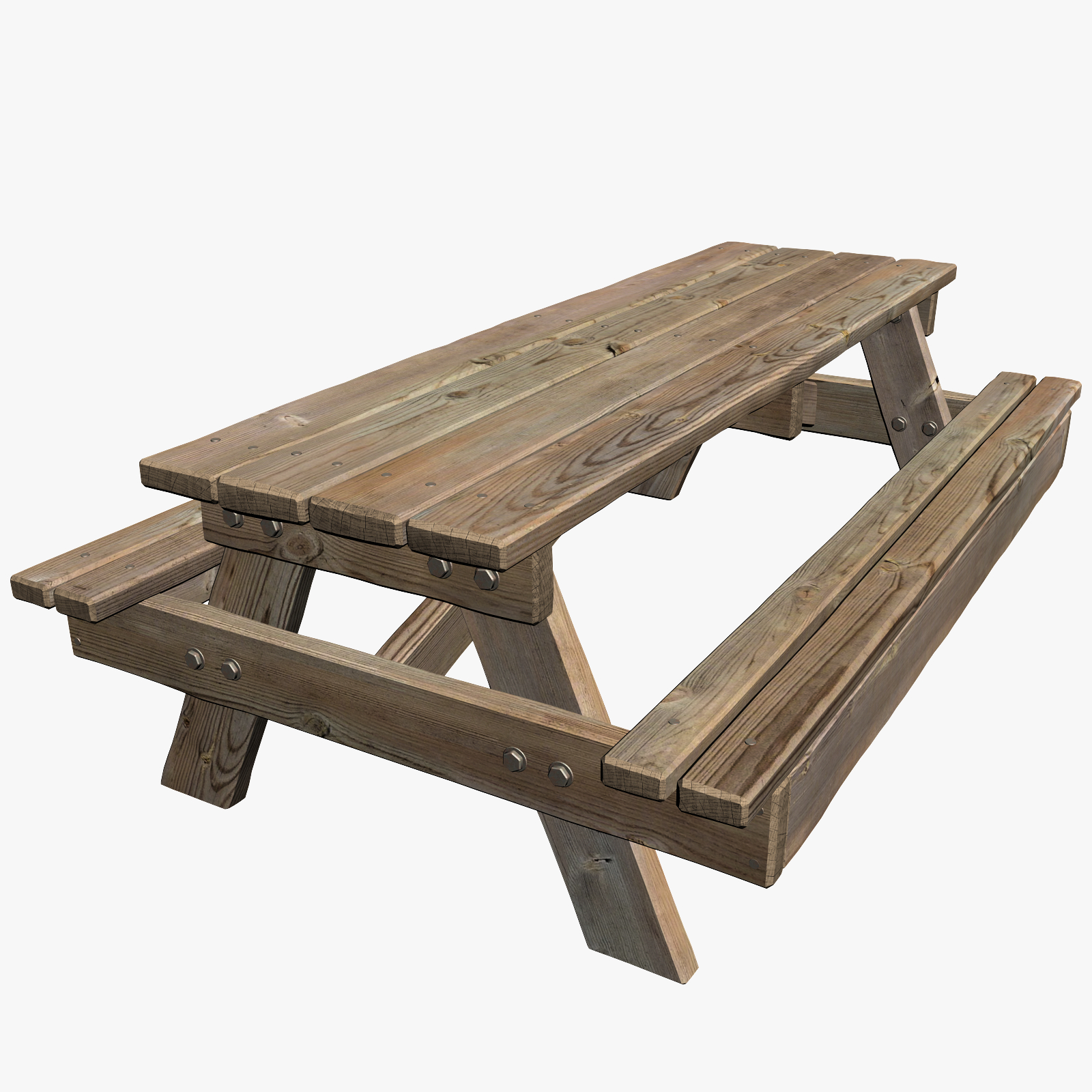 3d model park picnic table