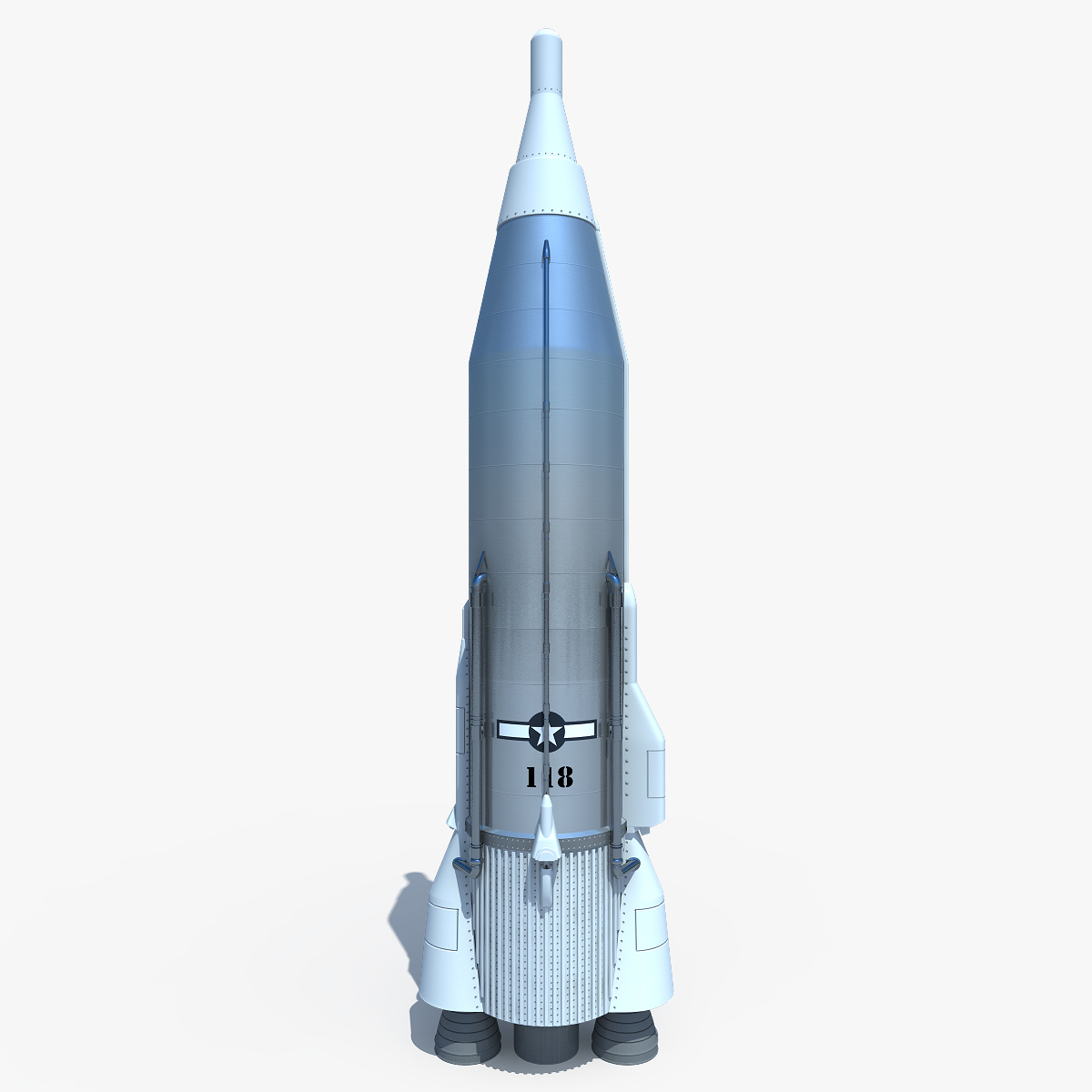 atlas rocket 3d model