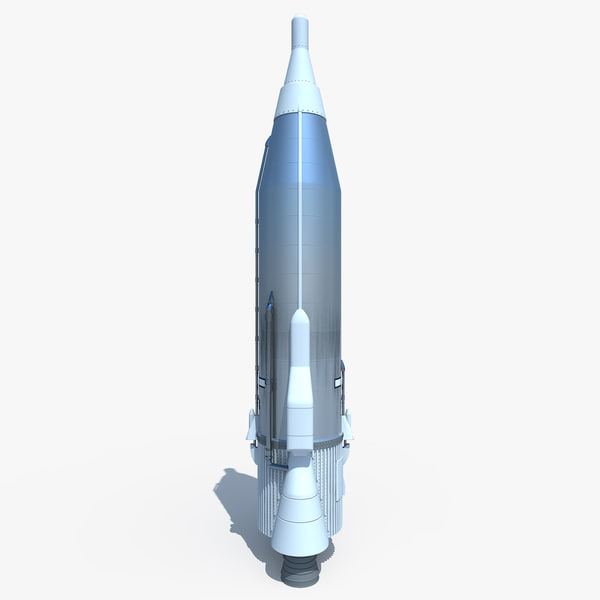 atlas rocket 3d model