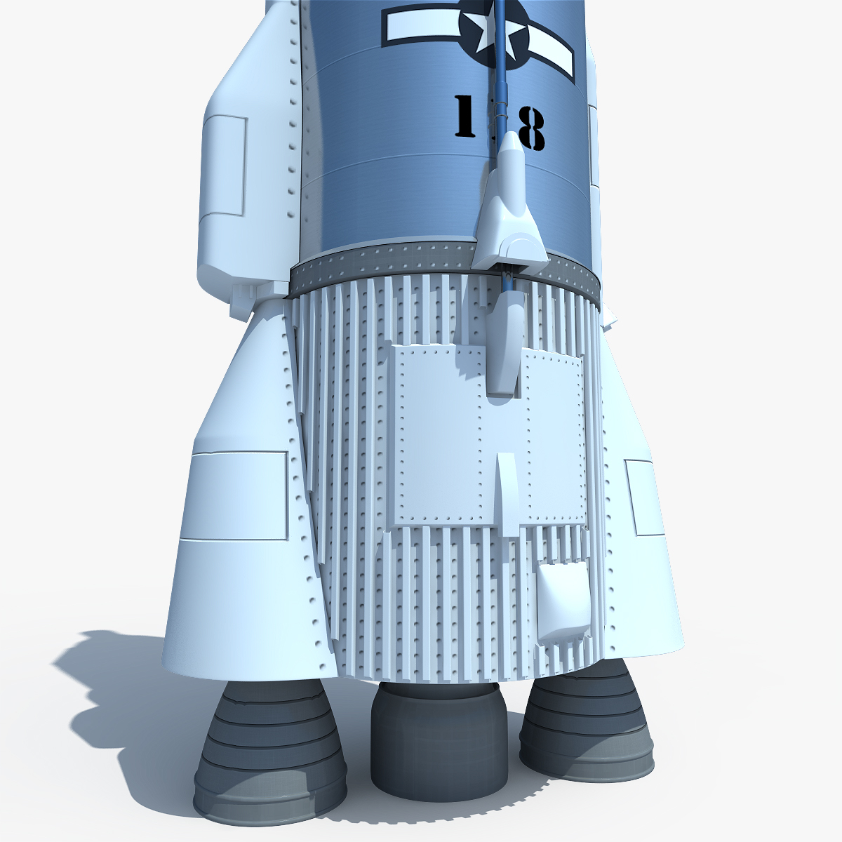 Atlas Rocket 3d Model