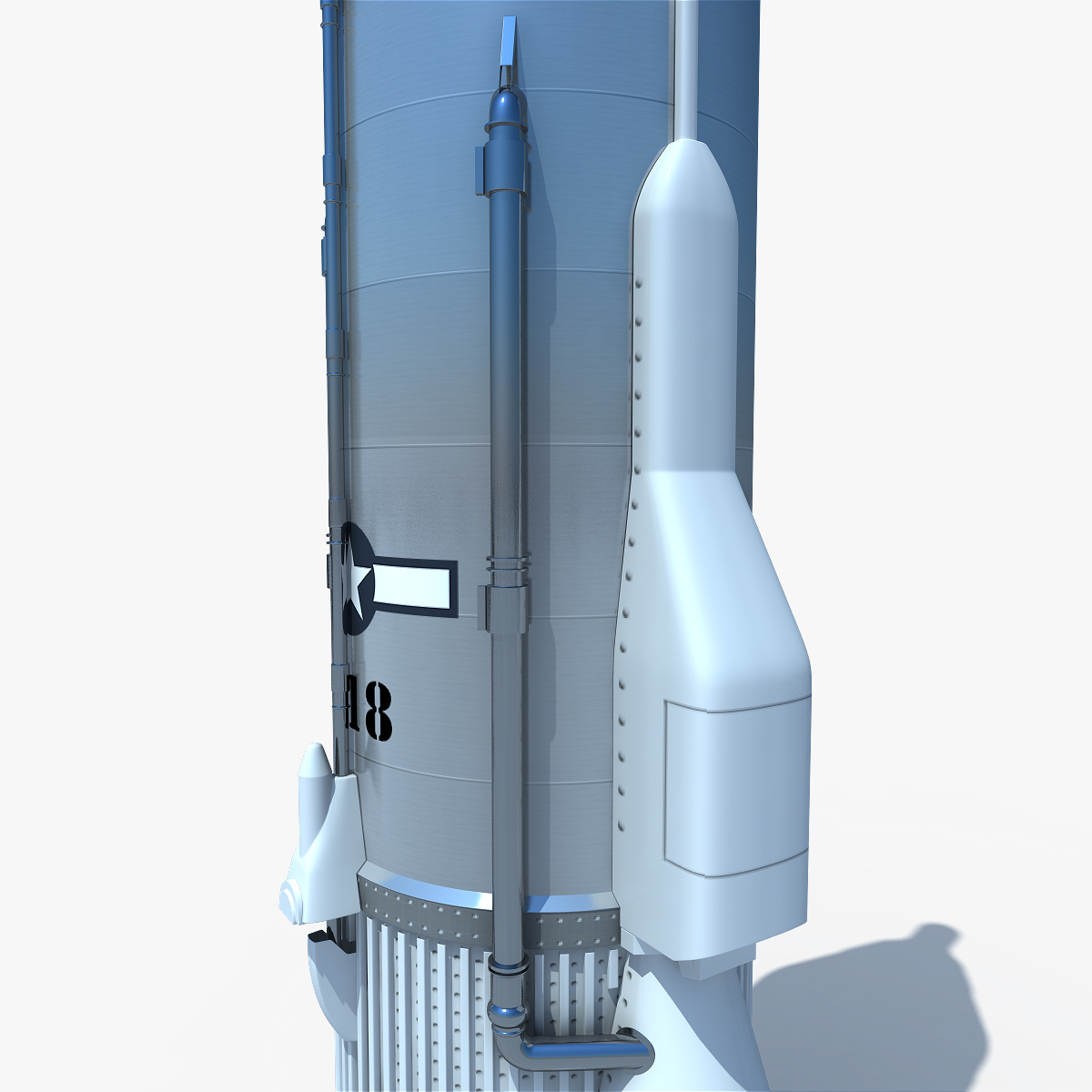 atlas rocket 3d model
