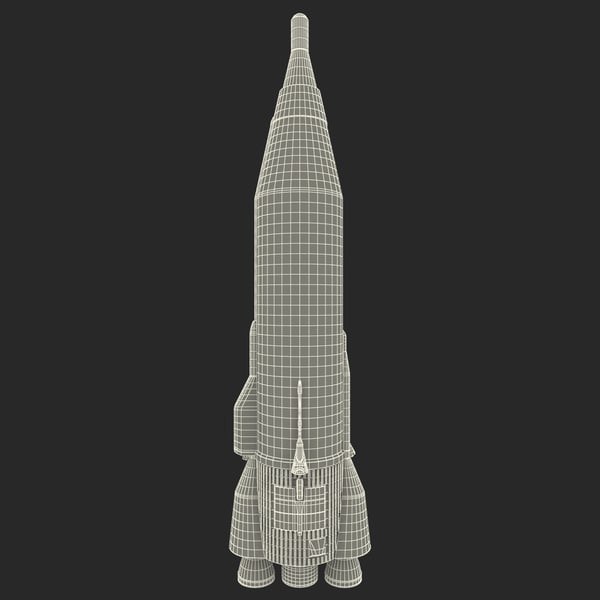 atlas rocket 3d model