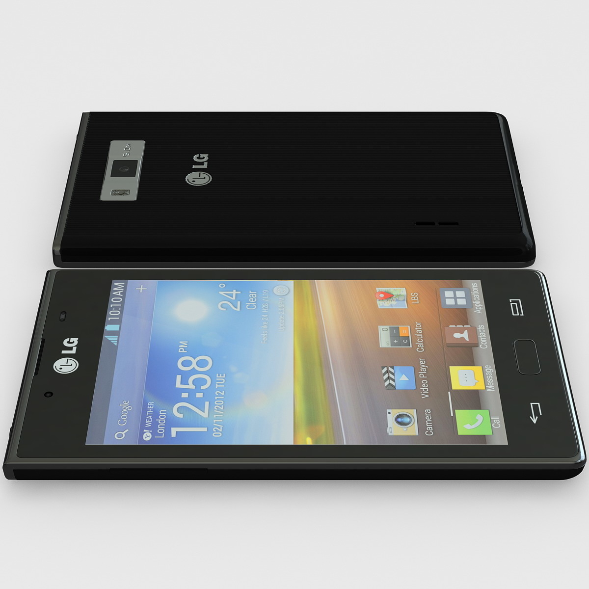 black lg optimus l7 3d max