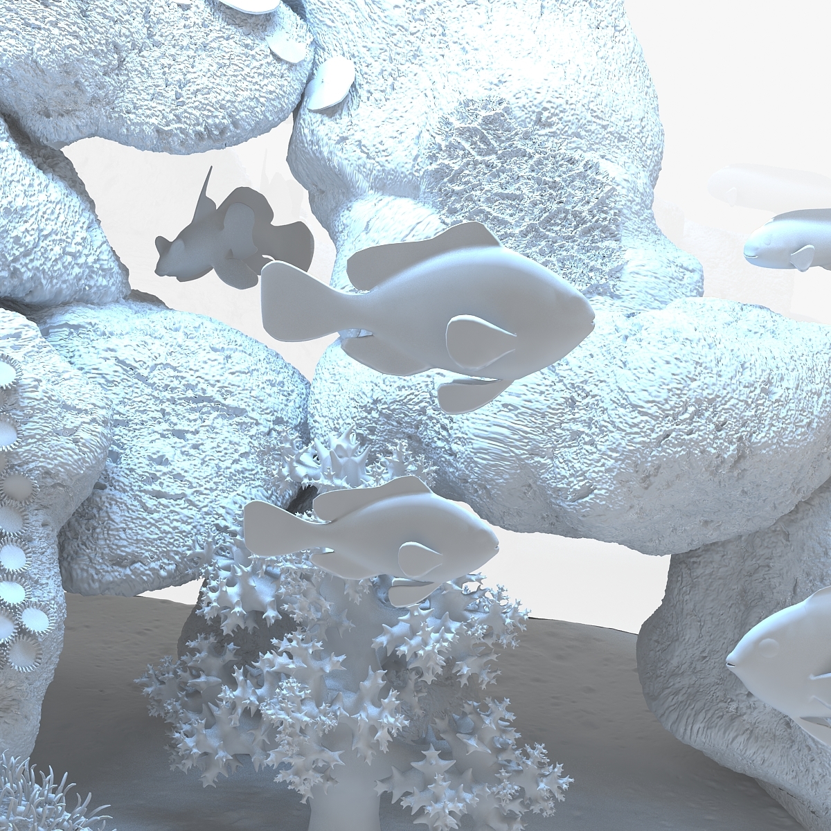 3d model marine aquarium