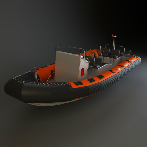 rhib boat 3d model