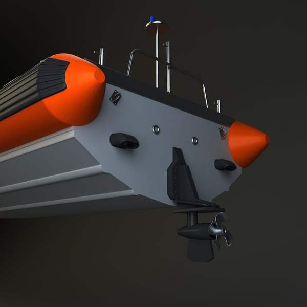 rhib boat 3d model