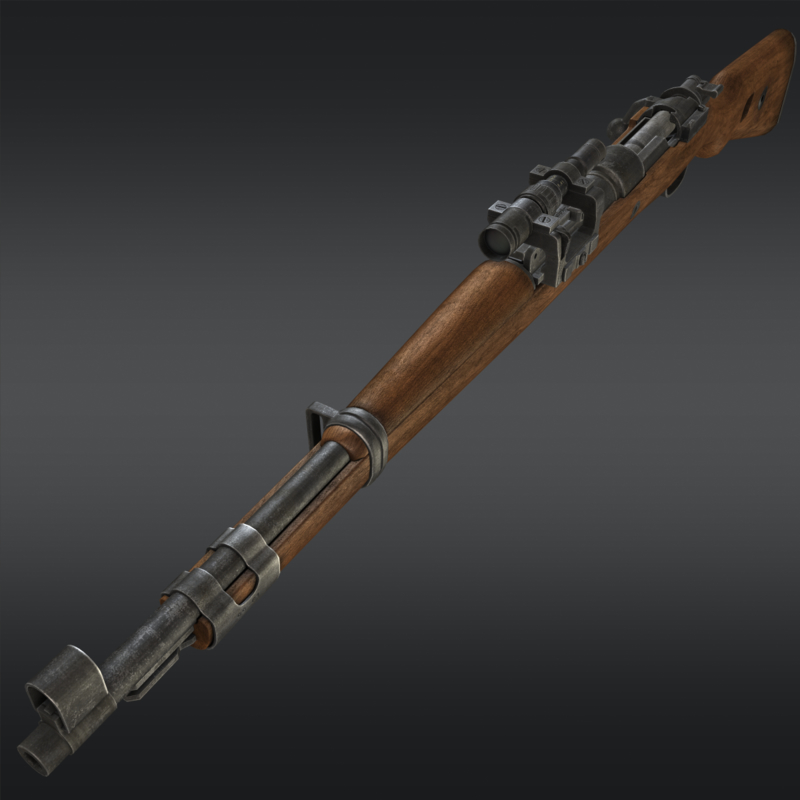 3d model kar98k rifle