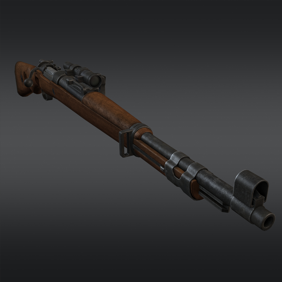 3d model kar98k rifle