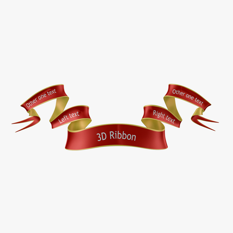 3d ribbon model