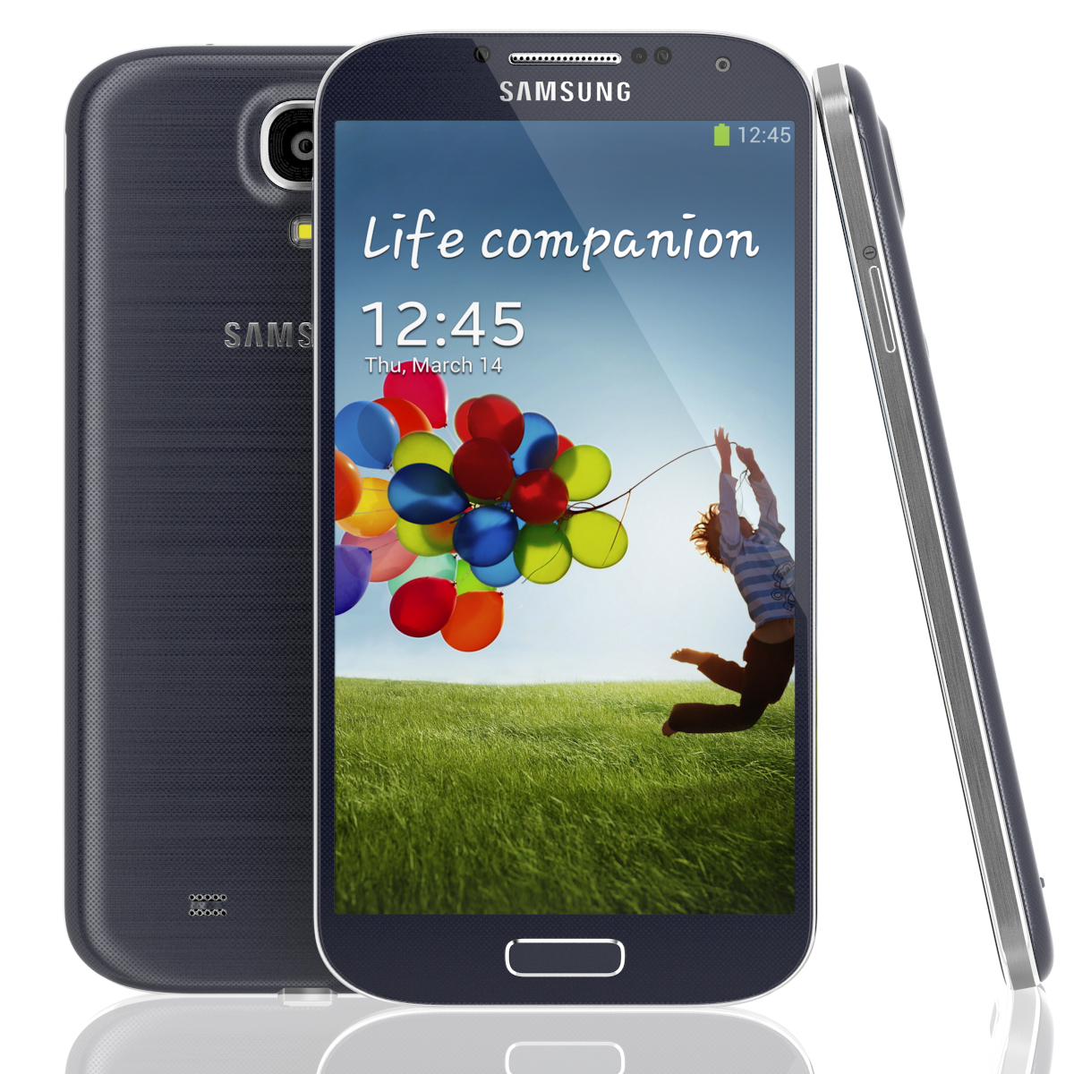 3d samsung galaxy s4 blue model