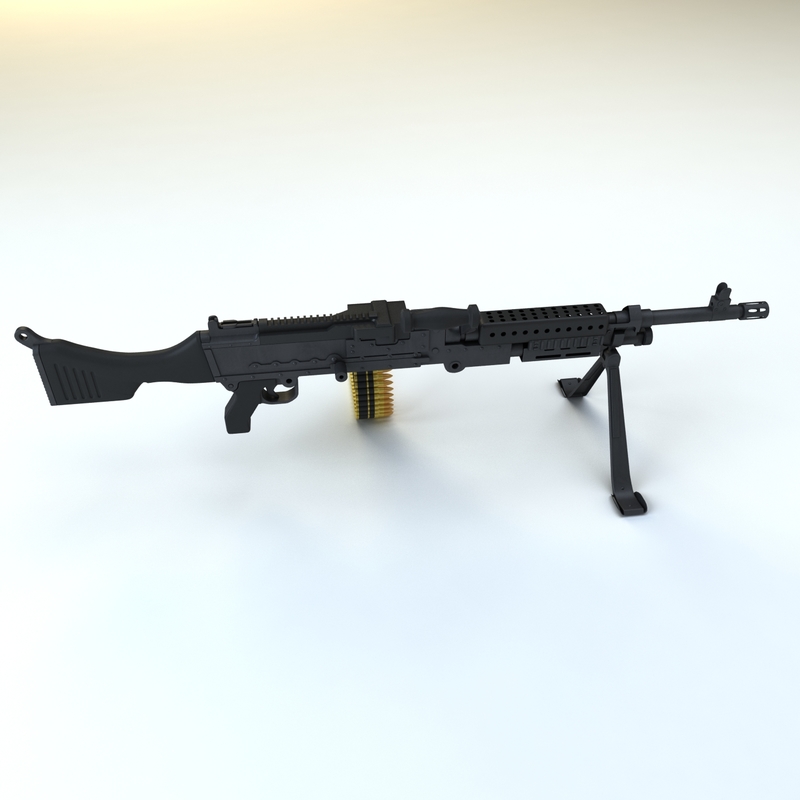3d m240 machine gun