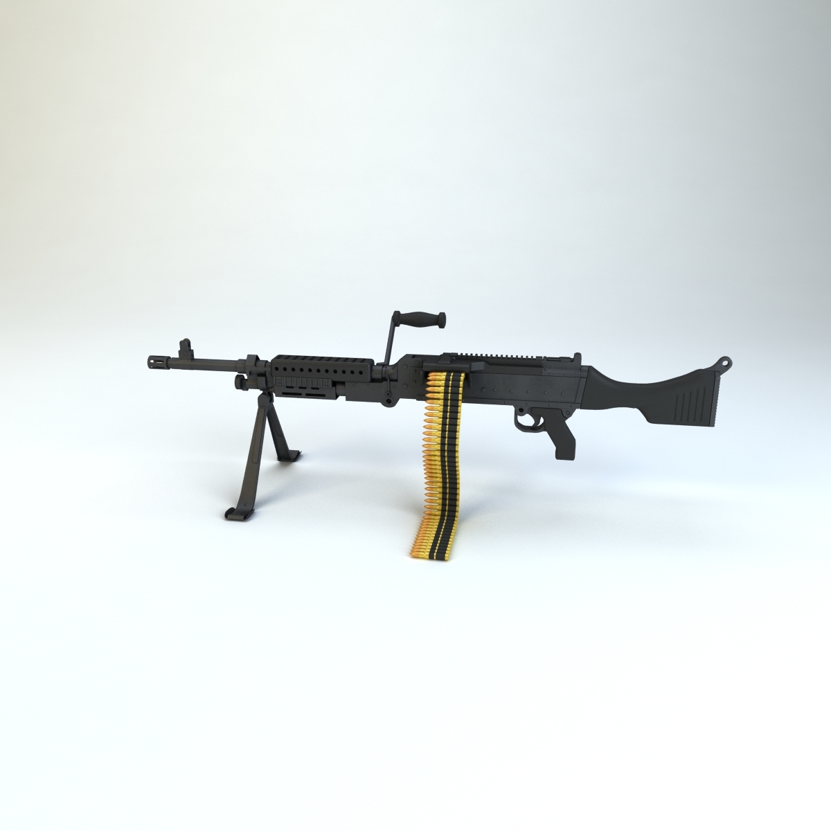 3d m240 machine gun