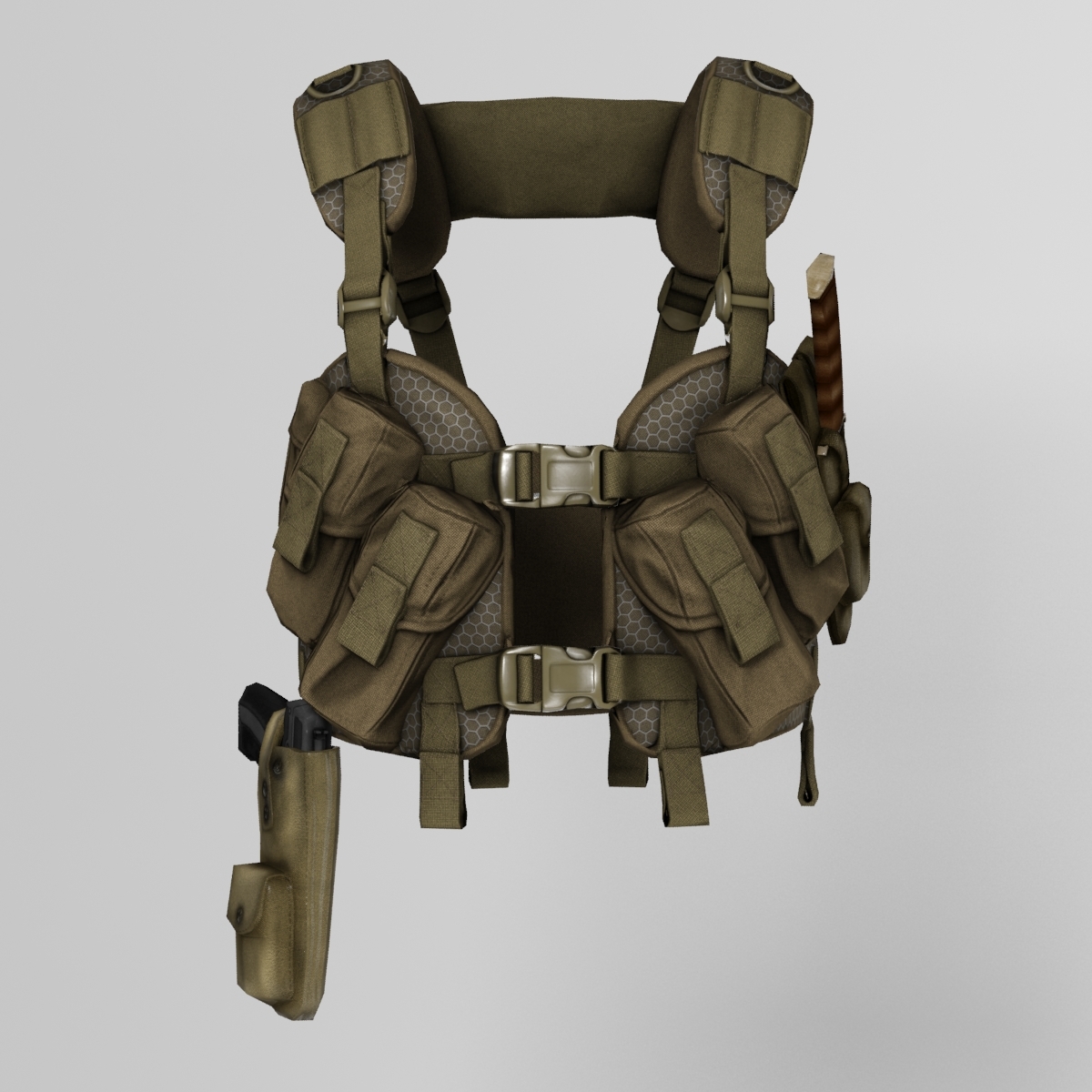 max army tactical vest otter