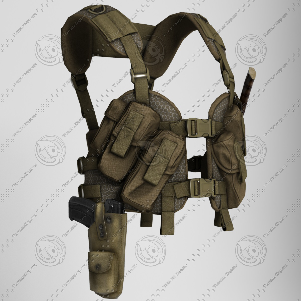 max army tactical vest otter