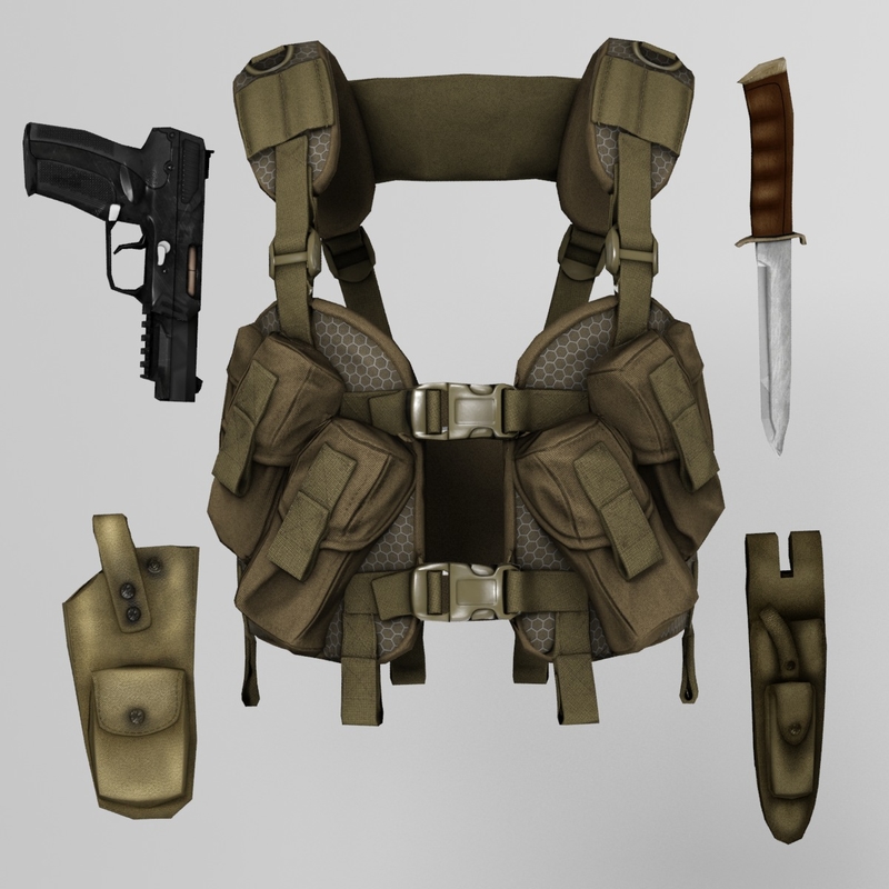 max army tactical vest otter