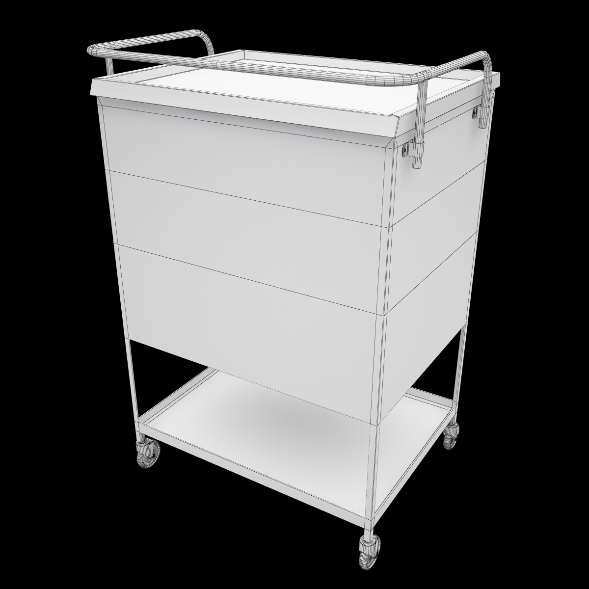3ds max medical supply cart