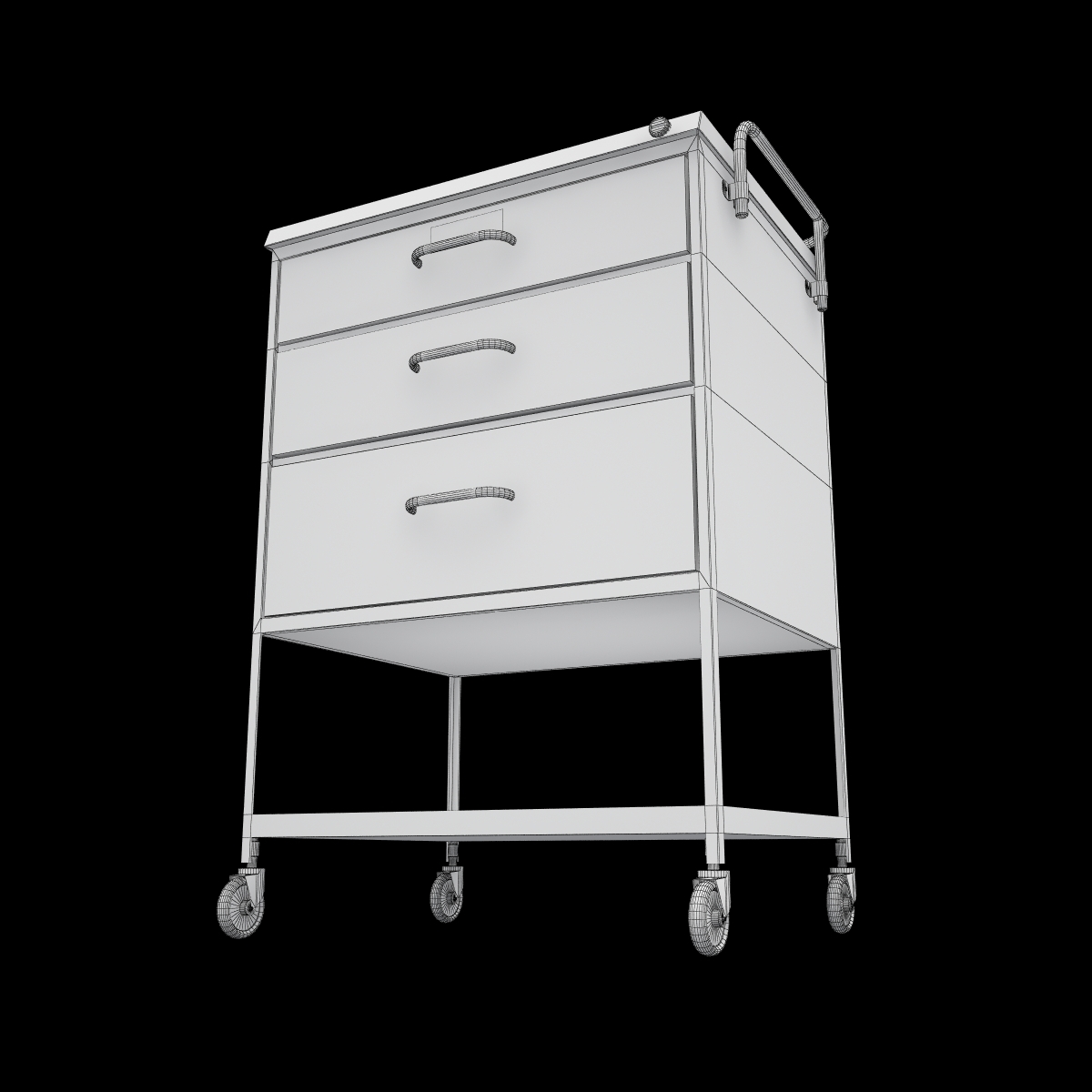 3ds max medical supply cart
