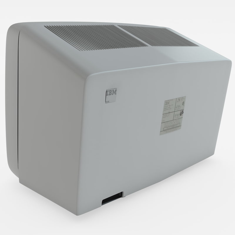 old ibm monitor 3d c4d