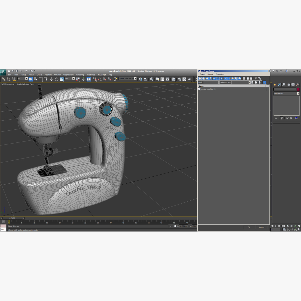 3d sewing machine 4 model
