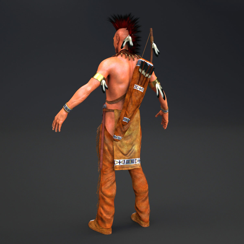 native american 3d model