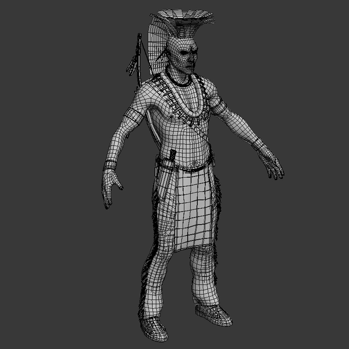 native american 3d model
