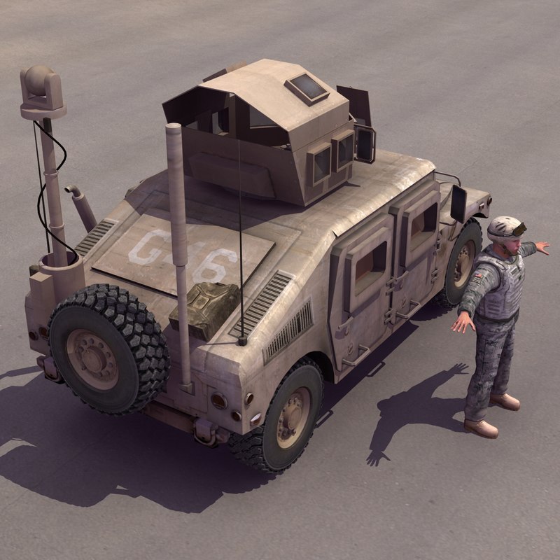 3d model m1151 hmmwv