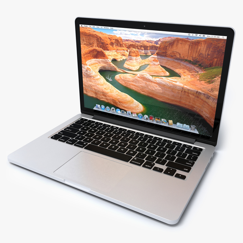 3d macbook pro 13 retina model